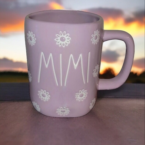 Rae Dunn | Other | New Rae Dunn Purple Mimi Mug With Flowers | Poshmark